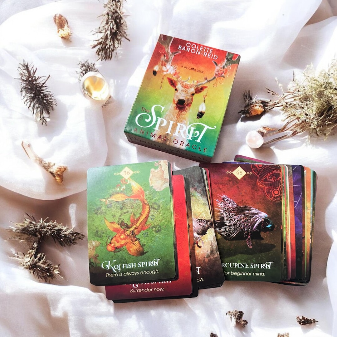 Spirit Animal Cards, Oracle Deck Tarot Reading Divination Tools ...