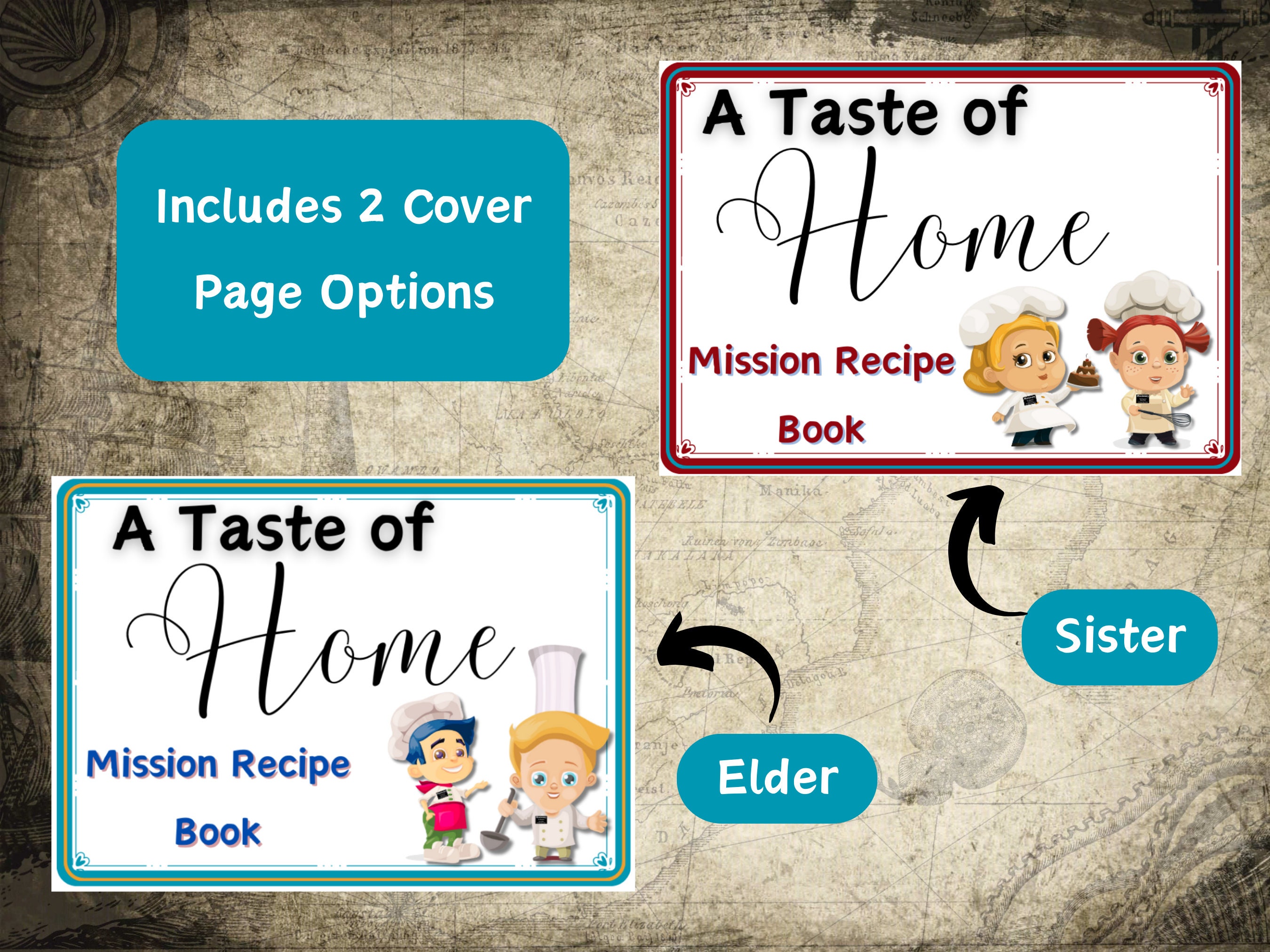 Printable Missionary Recipe Book- LDS Missionary Gift- LDS Missionary ...