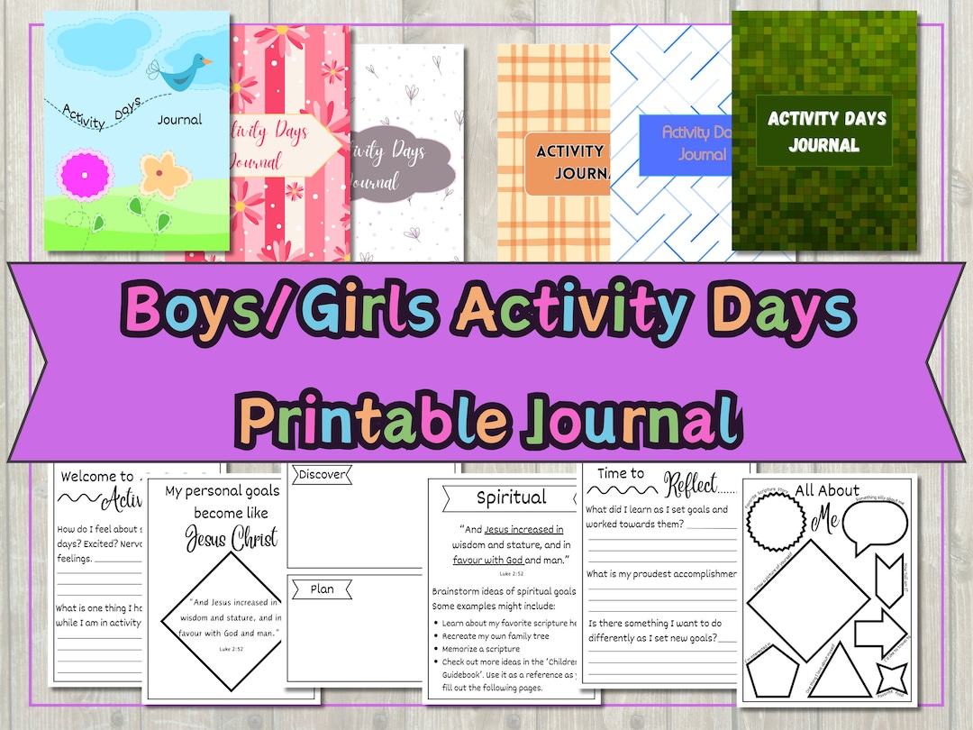 Activity Days Journal- Activity Days Goals- Activity Days Binder ...