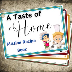 Printable Missionary Recipe Book- LDS Missionary Gift- LDS Missionary ...