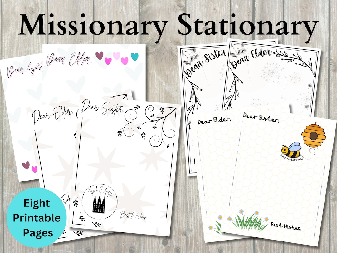 LDS Missionary Printable Stationary Called to Serve Missionary Farewell ...