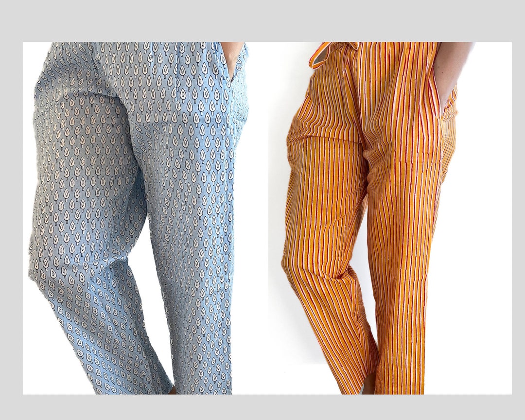 2-pack Cotton Pajama Pants Comfy Sleep Pants Cotton Lounge and Sleep ...