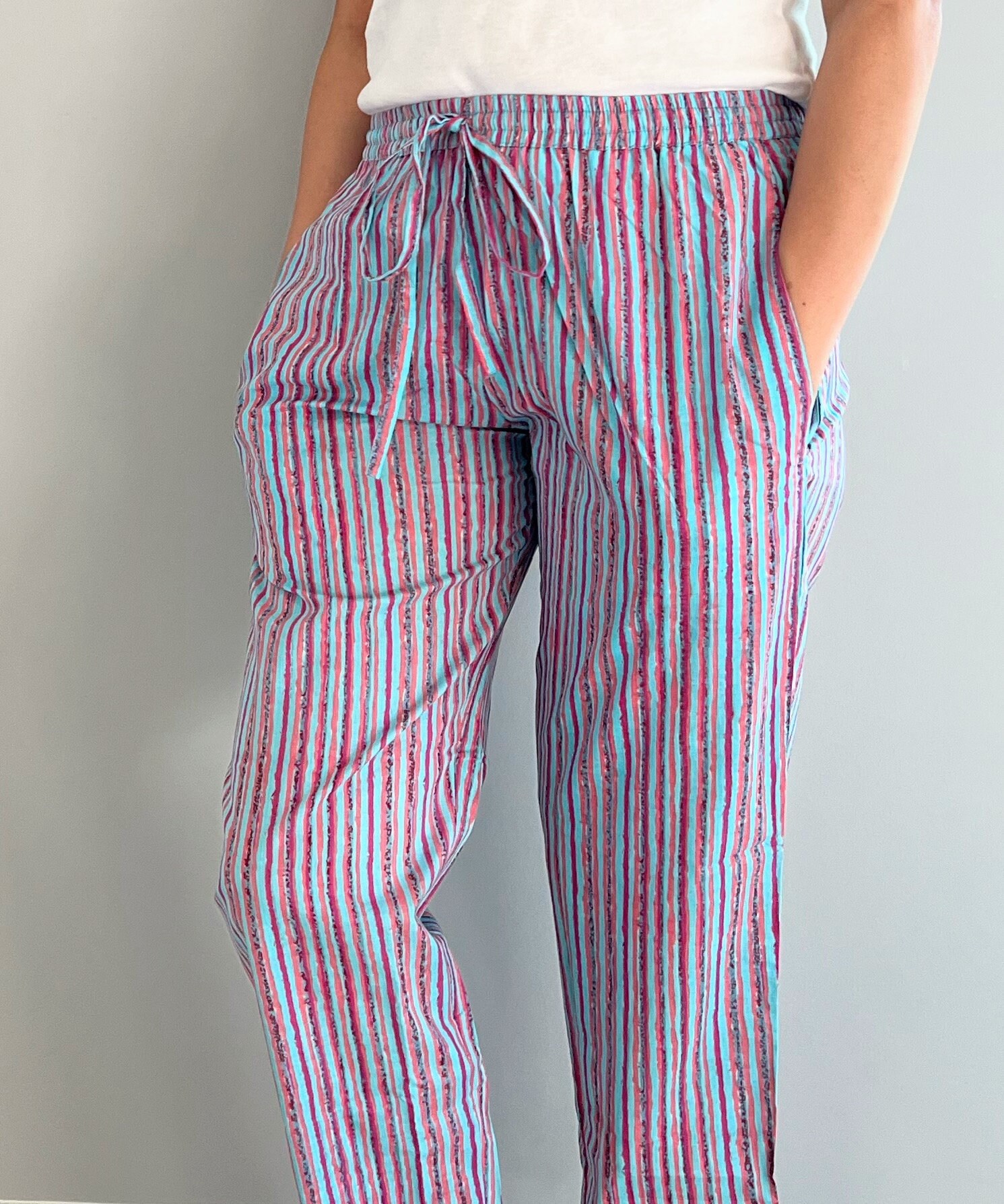 Cotton Pajama Pants Women Tall Short Plus Size Sleep Pants Bachelorette ...