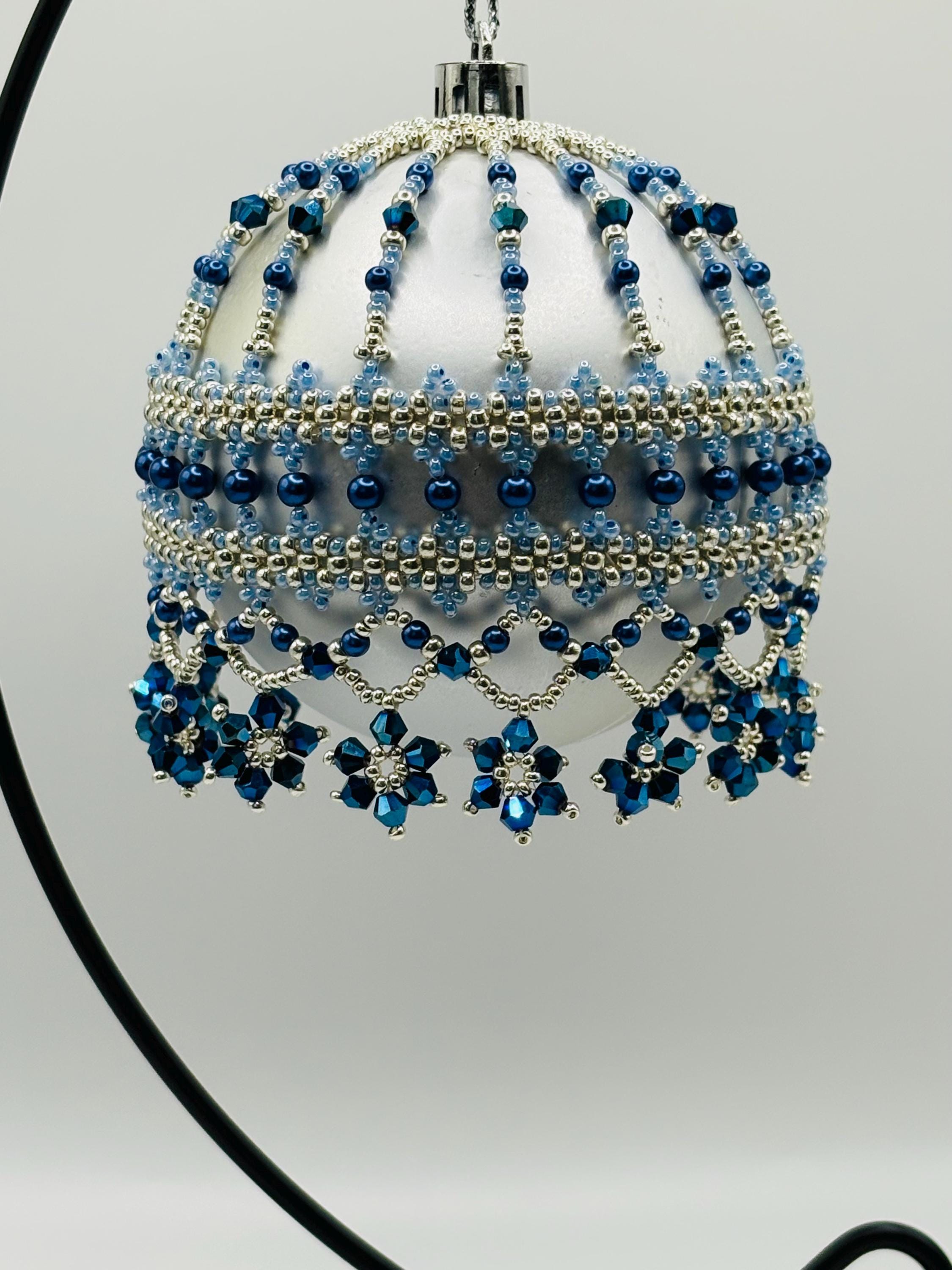 Winter Wonderland Beaded Ornament Cover PDF Pattern, Bauble Cover ...