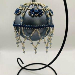 Athena's Crown Beaded Ornament Cover Pattern, Bauble Cover PDF - Etsy