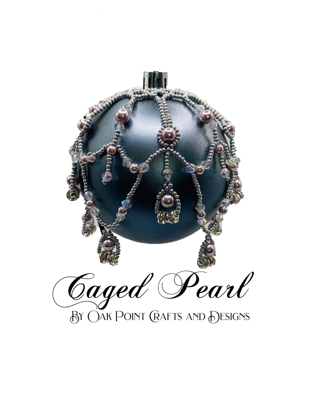Caged Pearl Beaded Ornament Cover Pattern, Bauble Cover Pattern PDF - Etsy
