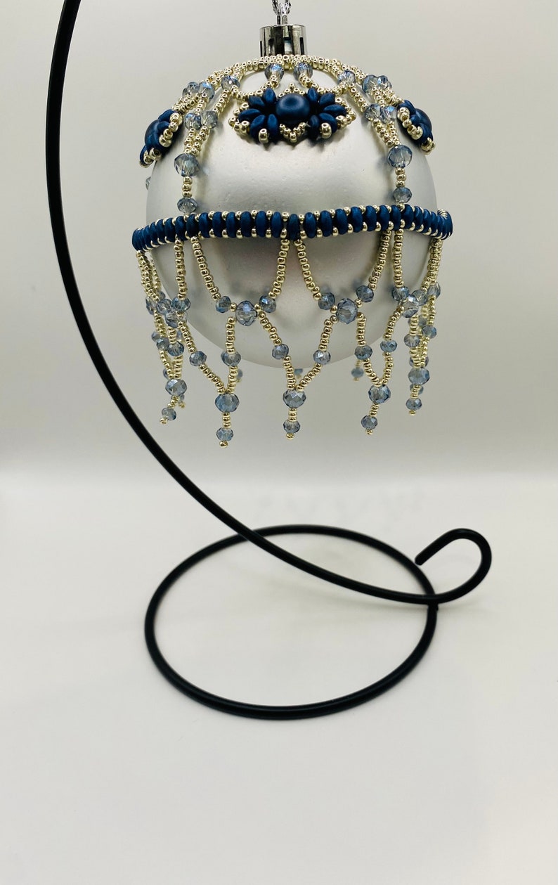 Athena's Crown Beaded Ornament Cover Pattern, Bauble Cover PDF - Etsy