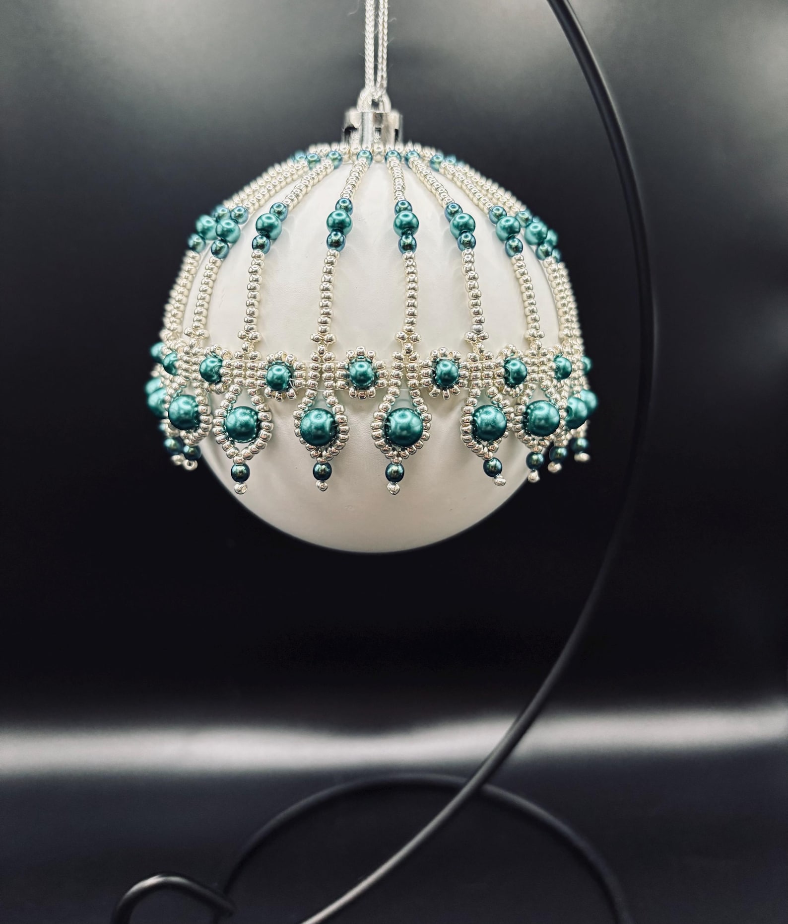 Spring Rain Beaded Ornament Cover Pattern, Bauble PDF - Etsy