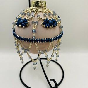 Athena's Crown Beaded Ornament Cover Pattern, Bauble Cover PDF - Etsy