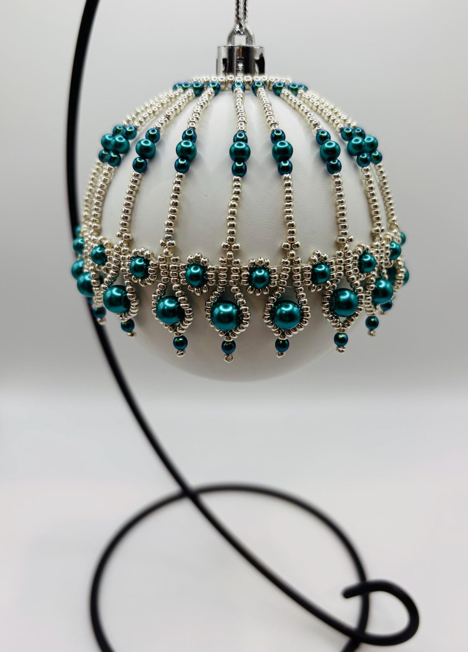 Spring Rain Beaded Ornament Cover Pattern, Bauble PDF - Etsy