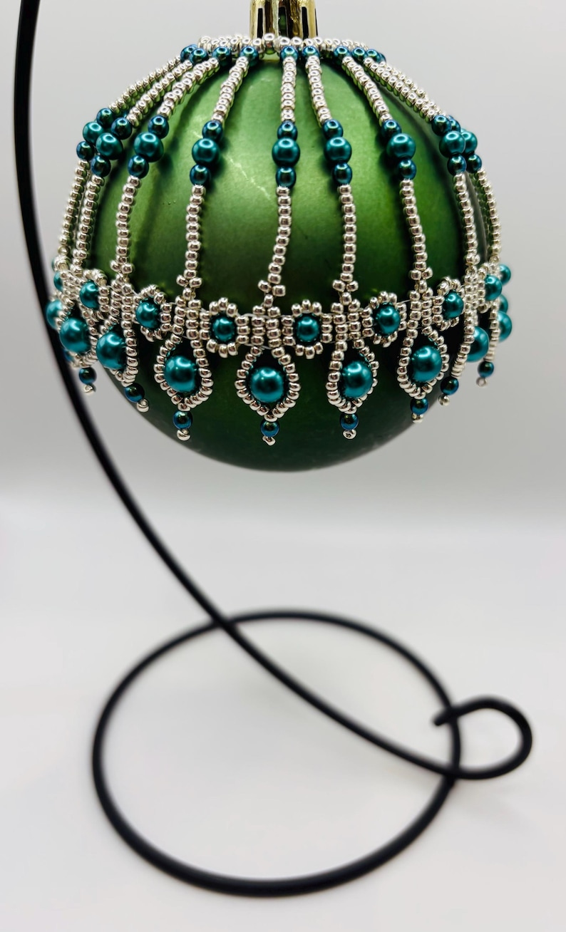 Spring Rain Beaded Ornament Cover Pattern, Bauble PDF - Etsy