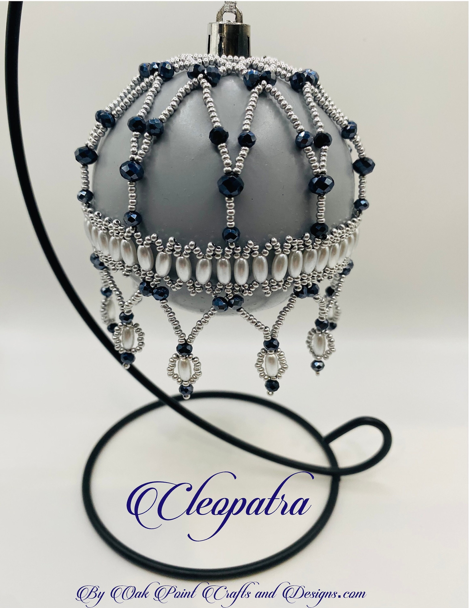 Cleopatra Beaded Ornament Cover Pattern, Bauble Pattern - Etsy