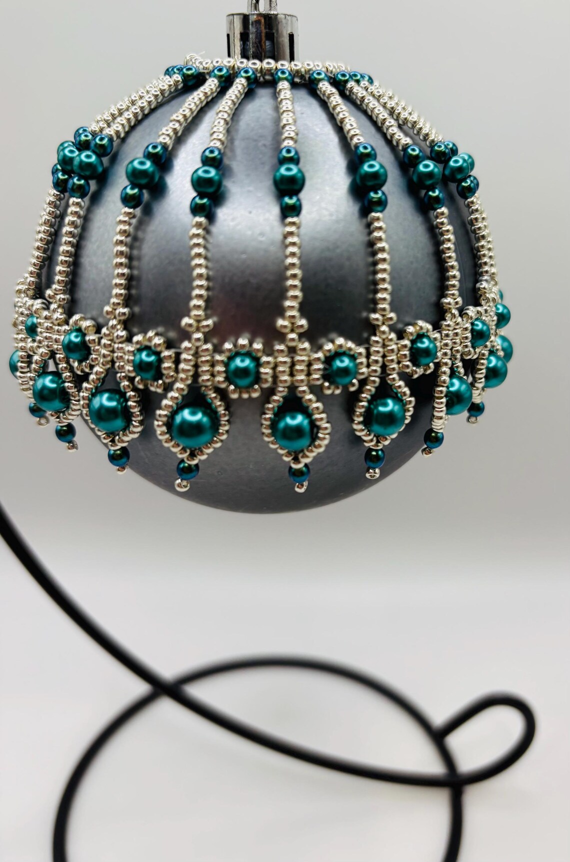 Spring Rain Beaded Ornament Cover Pattern, Bauble PDF - Etsy