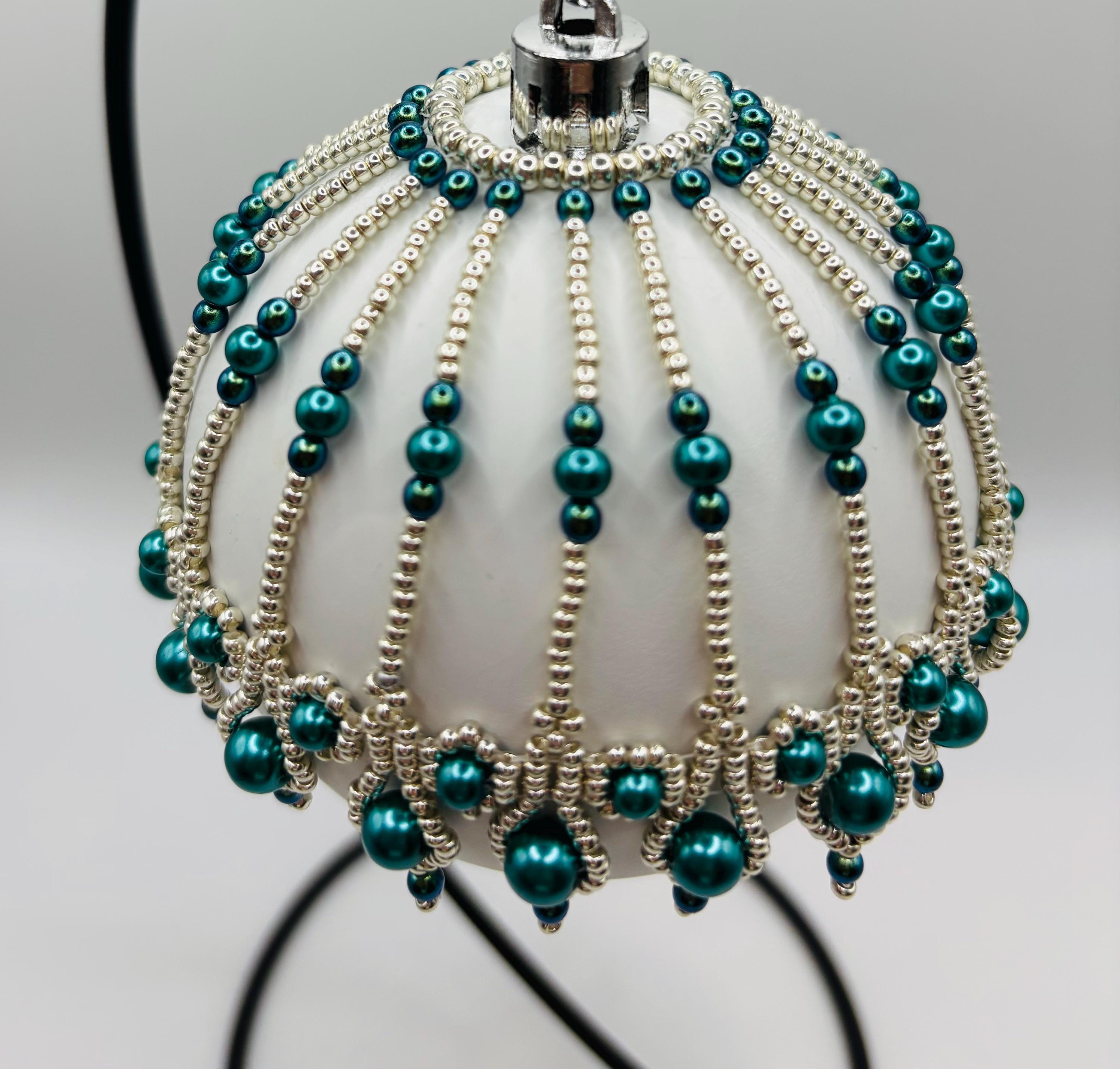 Spring Rain Beaded Ornament Cover Pattern, Bauble PDF - Etsy