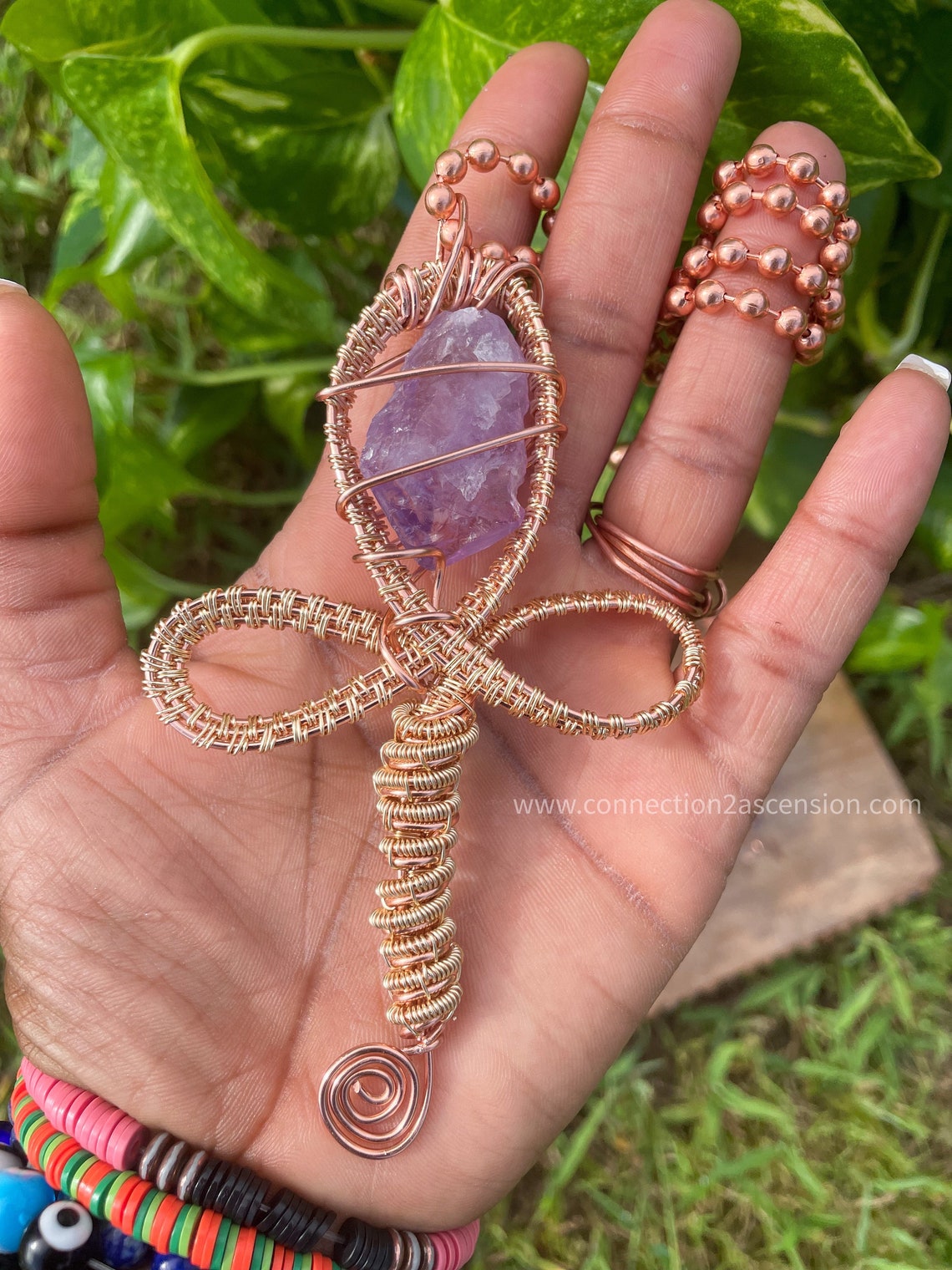 Copper Ankh Necklace - Etsy