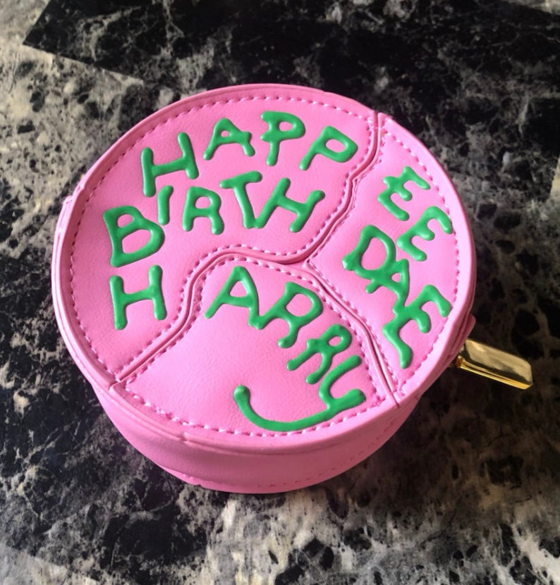 Happee Birthdae Harry Coin Purse, Wizard Birthday Cake Pouch, Witch ...