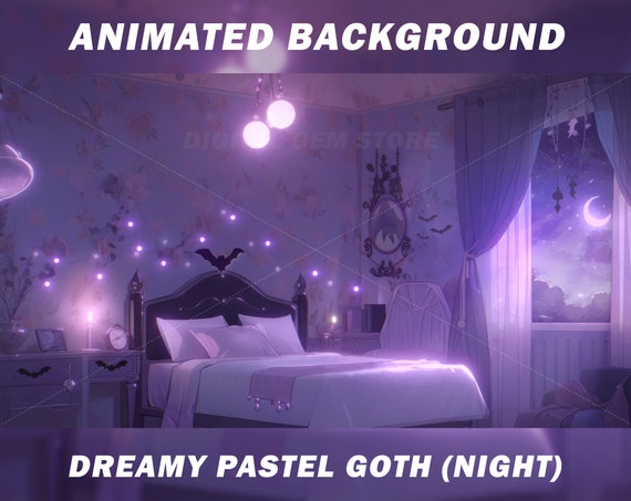 Pastel Goth Sky Background