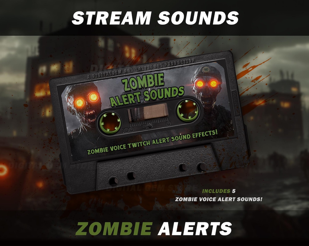 Twitch Sound Alerts - Horror Zombie Sound Effects Pack, for Streamers ...