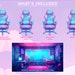 Animated Vtuber Gaming Chair, Cozy Underwater Room (WEBM, PNG) - Etsy