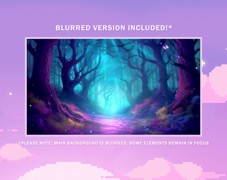 Vtuber Animated Background, Magical Forest Background Loop, Animated ...