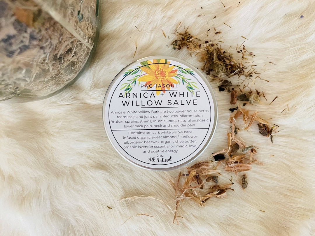 Arnica White Willow Salve Super Strong Organic Herbal Salve Infused