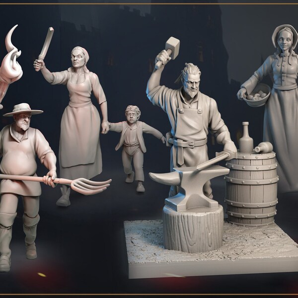 Angry Mob Miniatures - Etsy