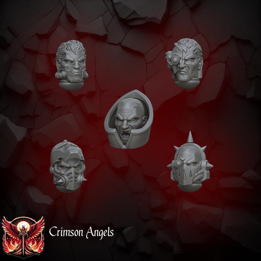 Crimson Angels Head Kit 2 TTRPG Bits Kit - Etsy