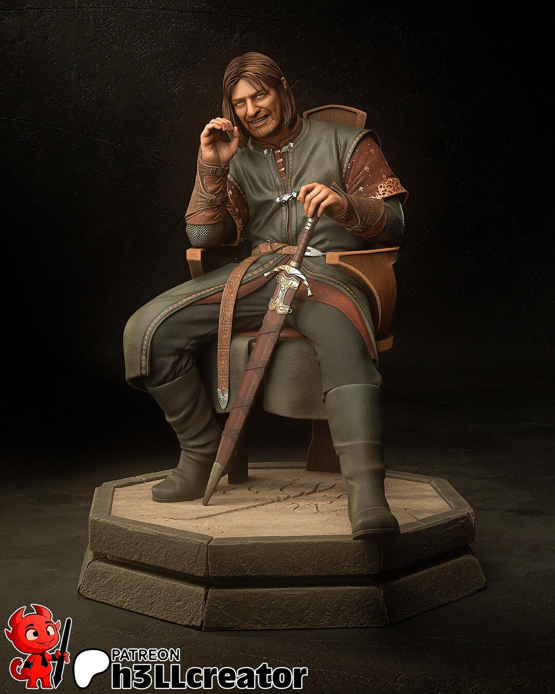 Boromir LOTR, Unpainted Figurine, Statue - Etsy