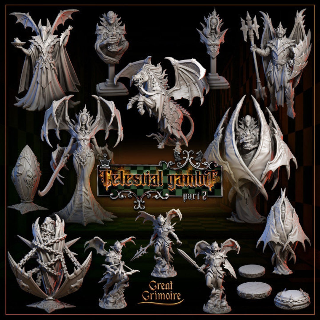 Celestial Gambit Part 2 Bundle DND Minis, TTRPG Accessories, Miniatures ...