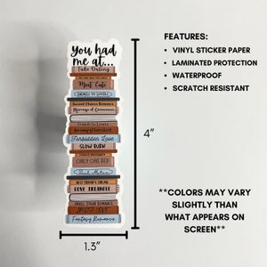 Bookish Sticker | Booktok Sticker | Vinyl Waterproof Sticker | Gift for ...