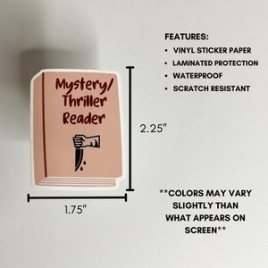 Bookish Sticker | Booktok Sticker | Vinyl Waterproof Sticker | Gift for ...