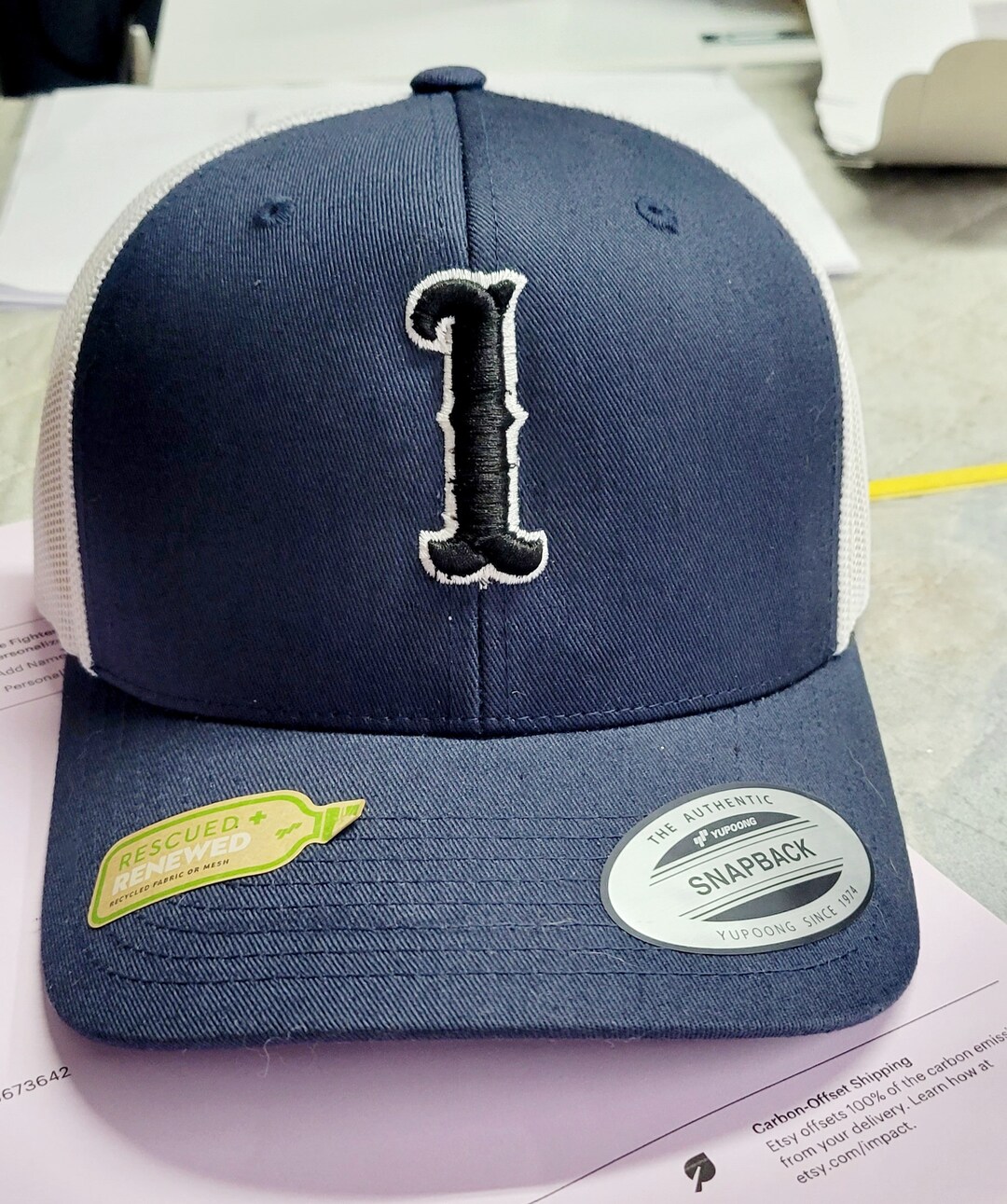 Fire Fighter Station Number , Puff Embroidery, Personalized FF Caps ...