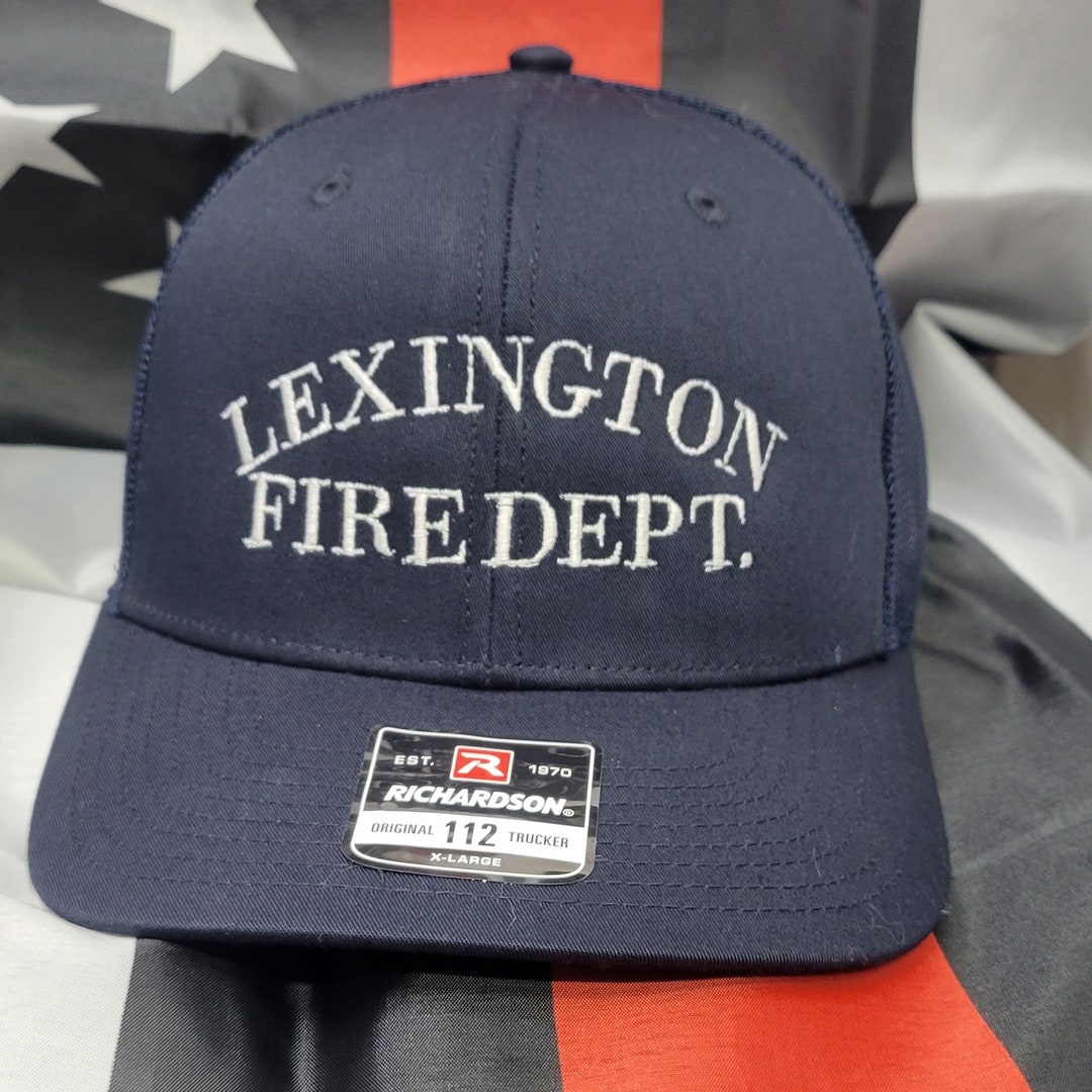 Fire Fighter Department, Fire & Rescue Trucker Cap, Center of Cap ...