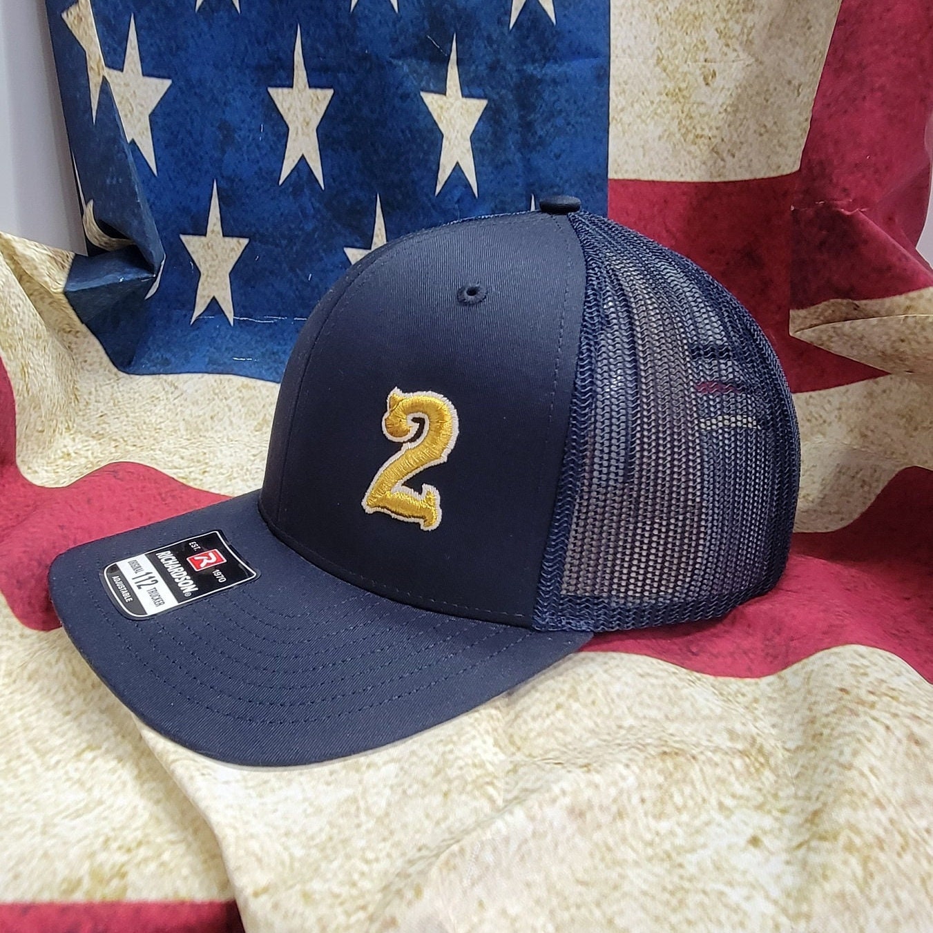 Fire Fighter Station Number off Set, Puff Embroidery, Personalized FF ...