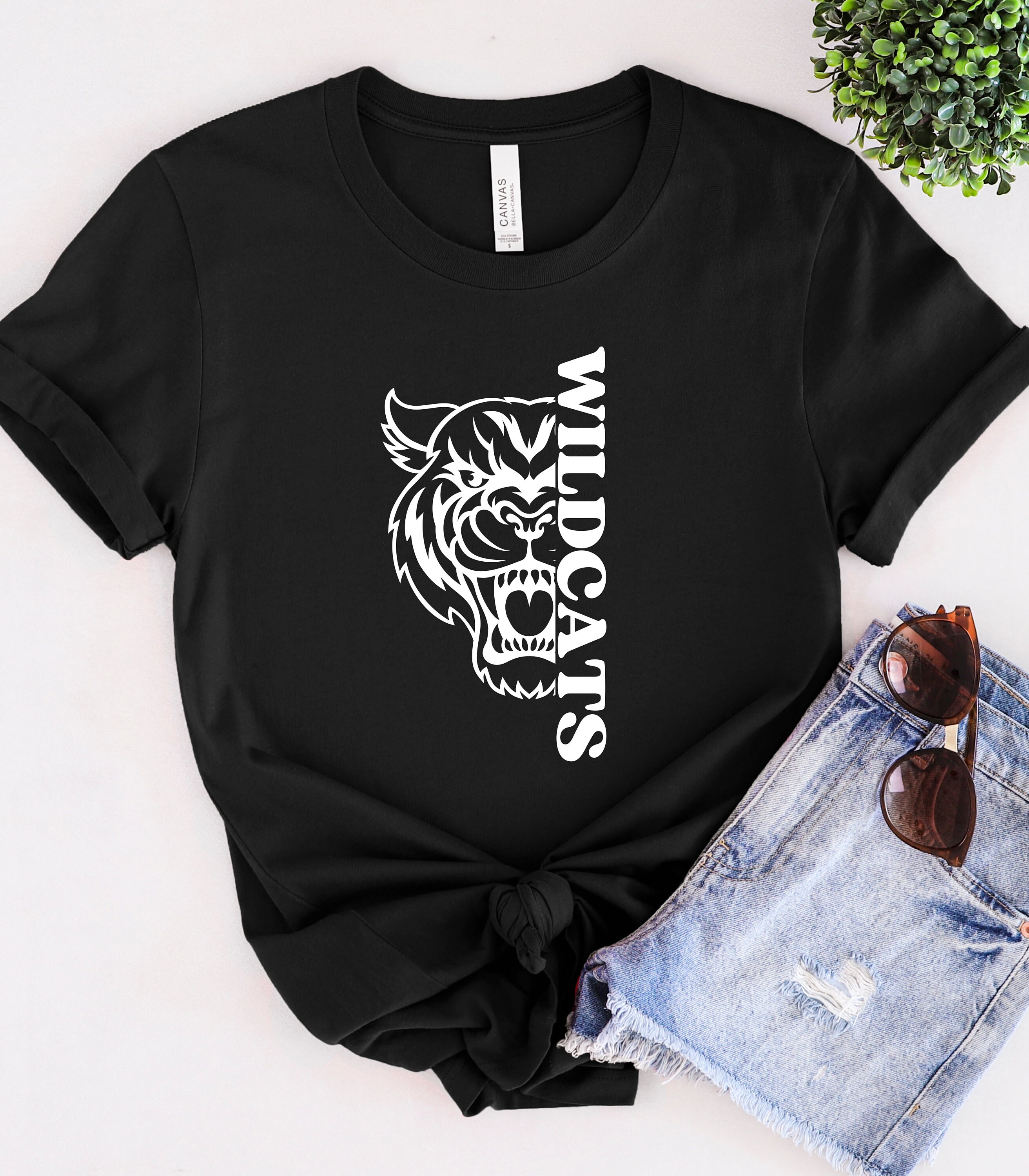 Wildcat Tshirt for School Spirit T Shirt for Student or Parent - Etsy