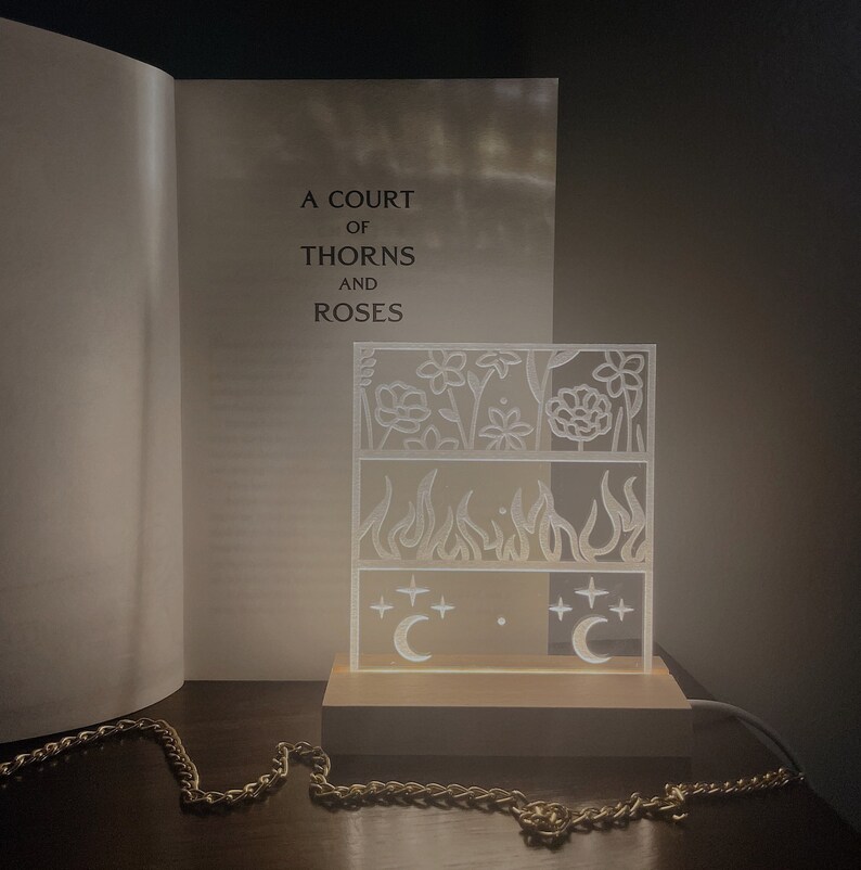 Bookish Decor With Lighted Base - Etsy