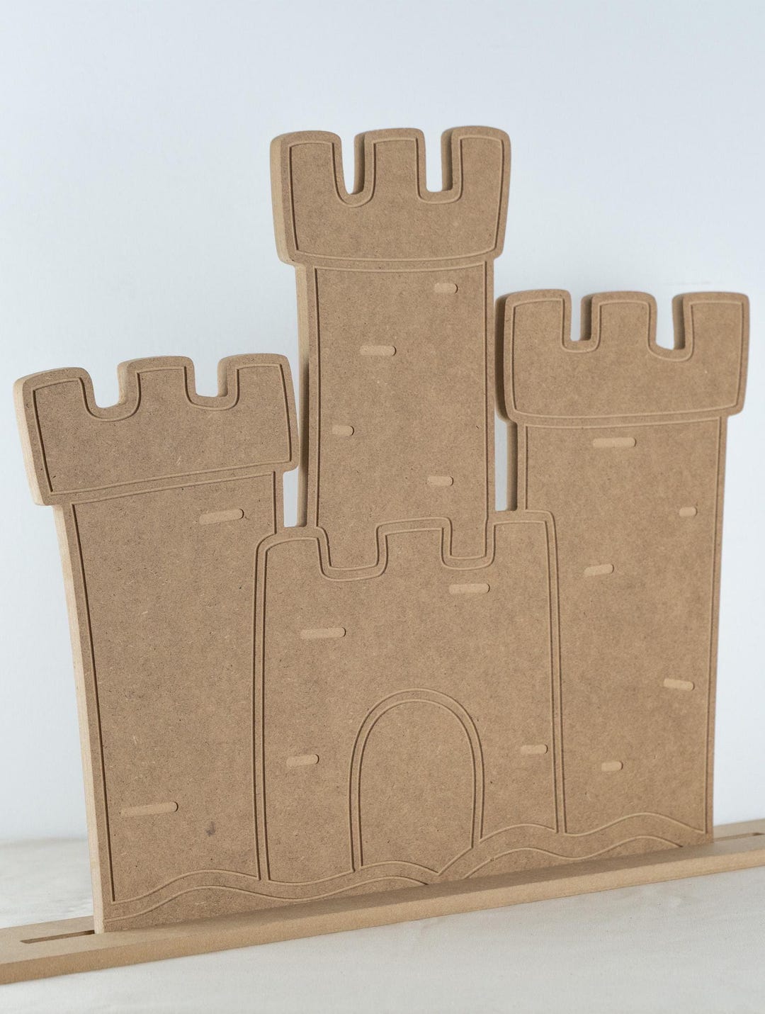 Unpainted MDF Sand Castle Party Prop: Beach Theme Decor 27.7" X 25.25 ...