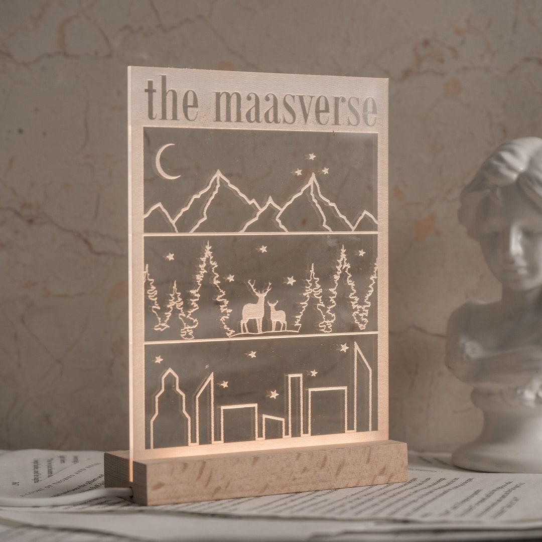 Bookish Decor With Lighted Base - Etsy