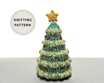 Flat Knit Christmas Trees Knitting Pattern - Etsy UK