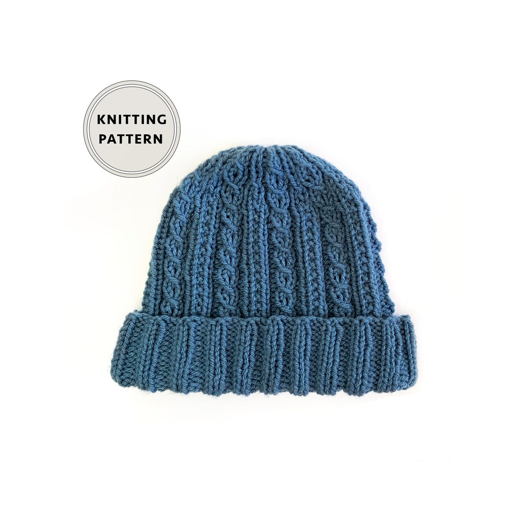 Mock Cable Beanie PDF Pattern - Etsy