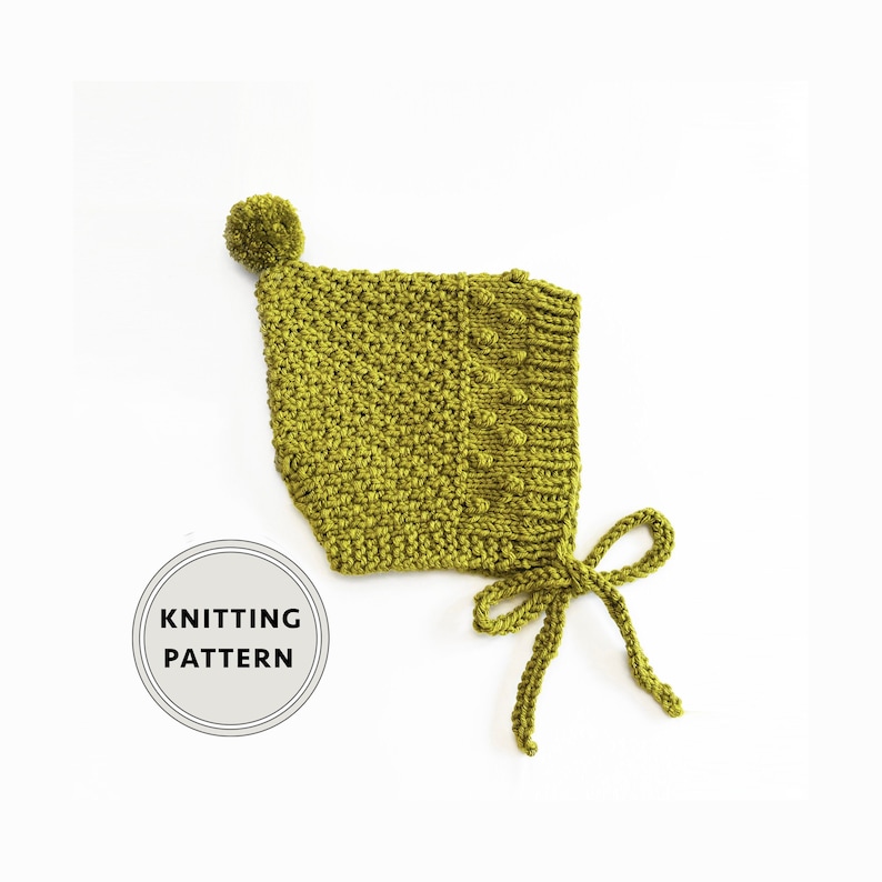 Baby Bobble Bonnet Knitting Pattern - Etsy