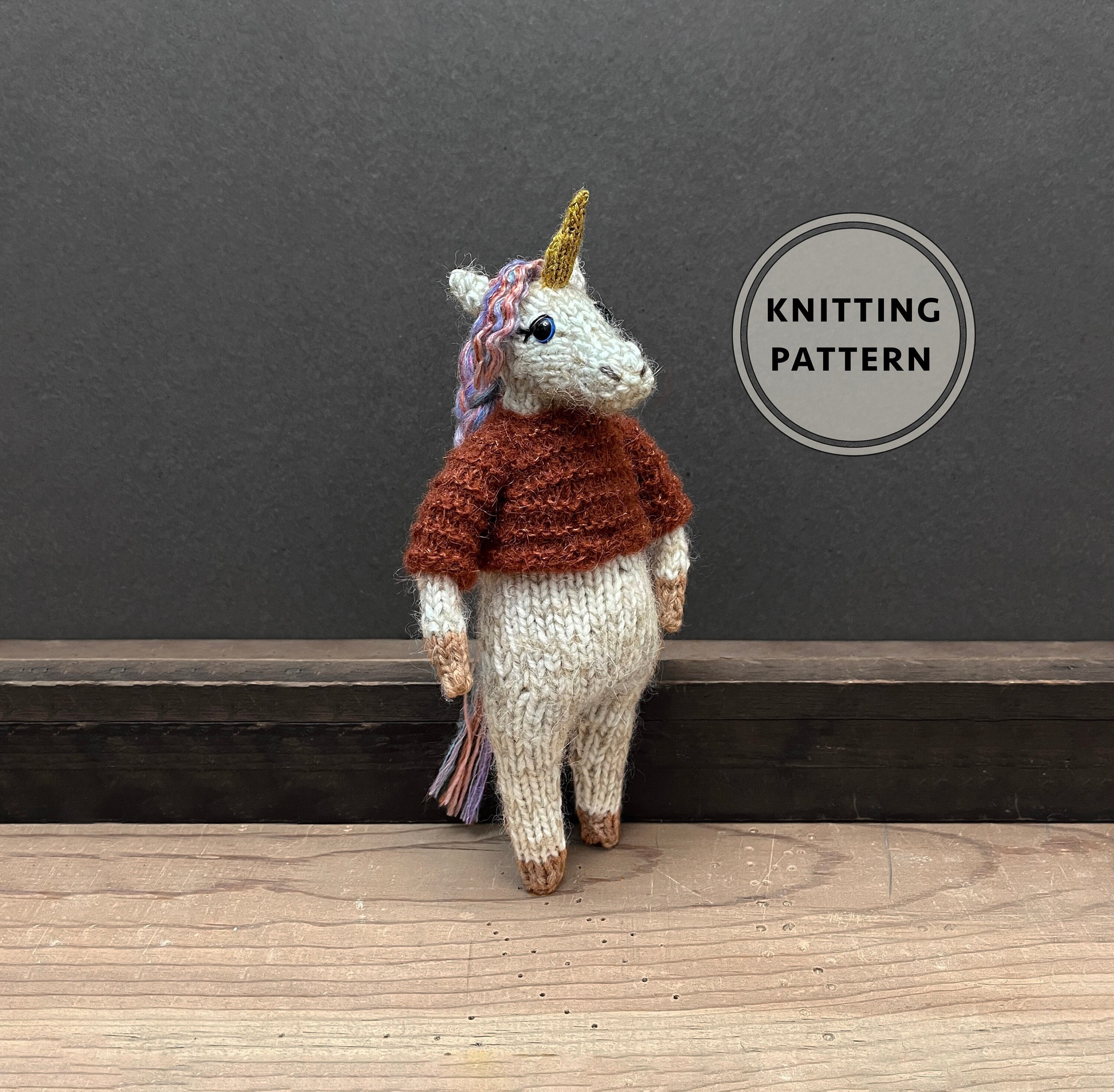 Unicorn Knitting Pattern - Etsy