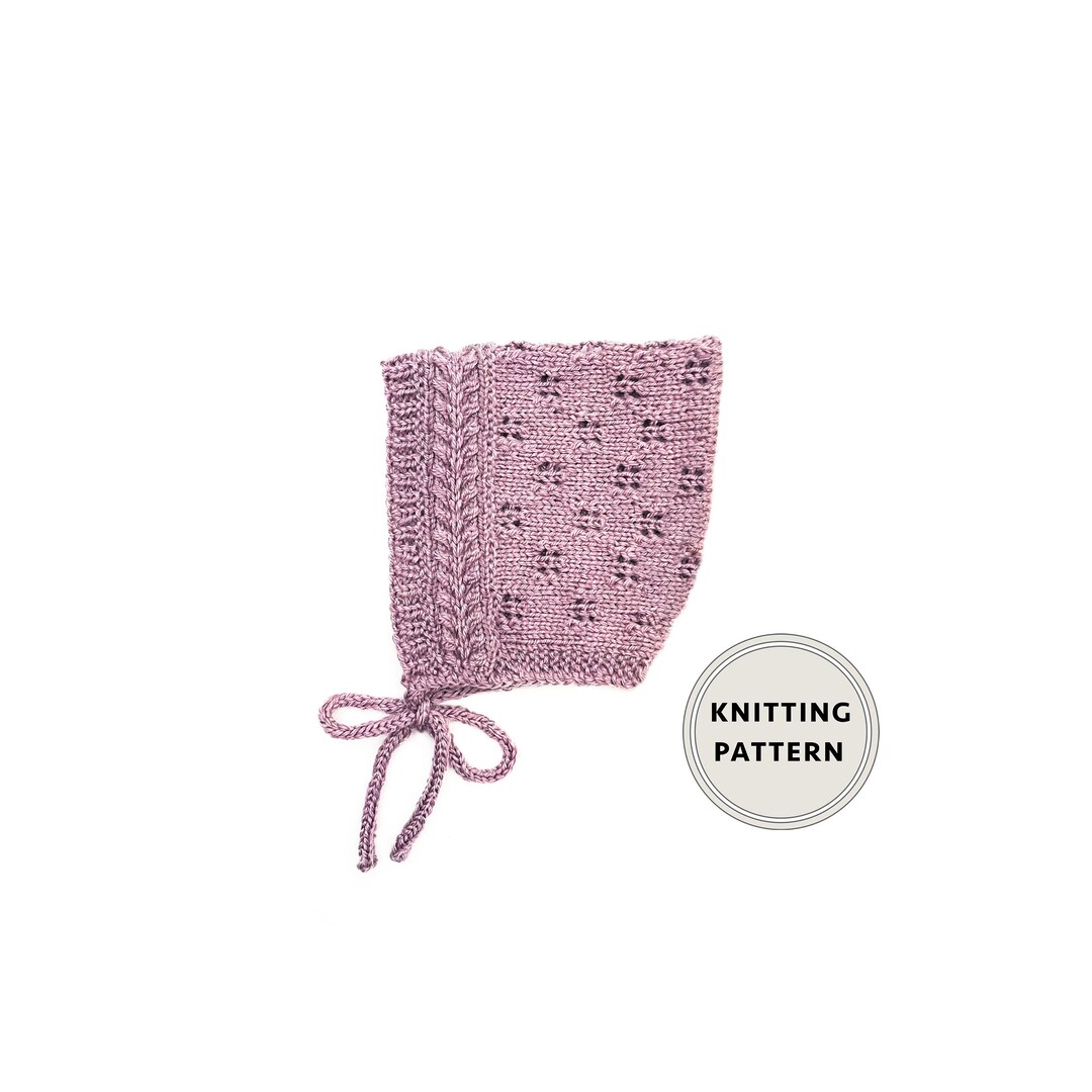 Baby Leaf Bonnet Knitting Pattern - Etsy