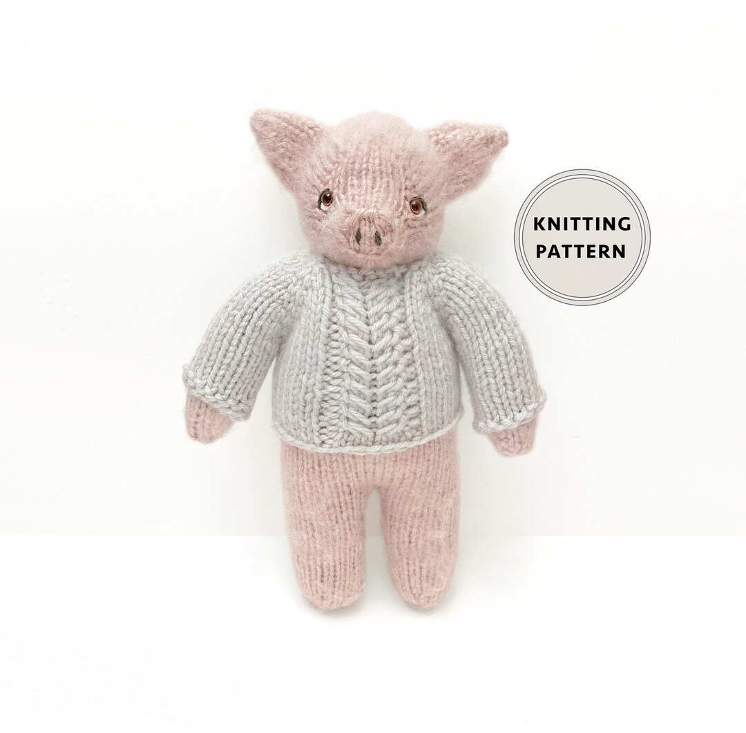 Knit Pig Pattern - Etsy