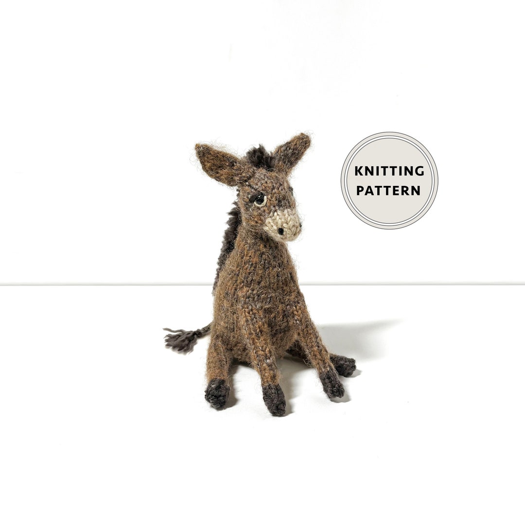 Donkey Knitting Pattern - Etsy