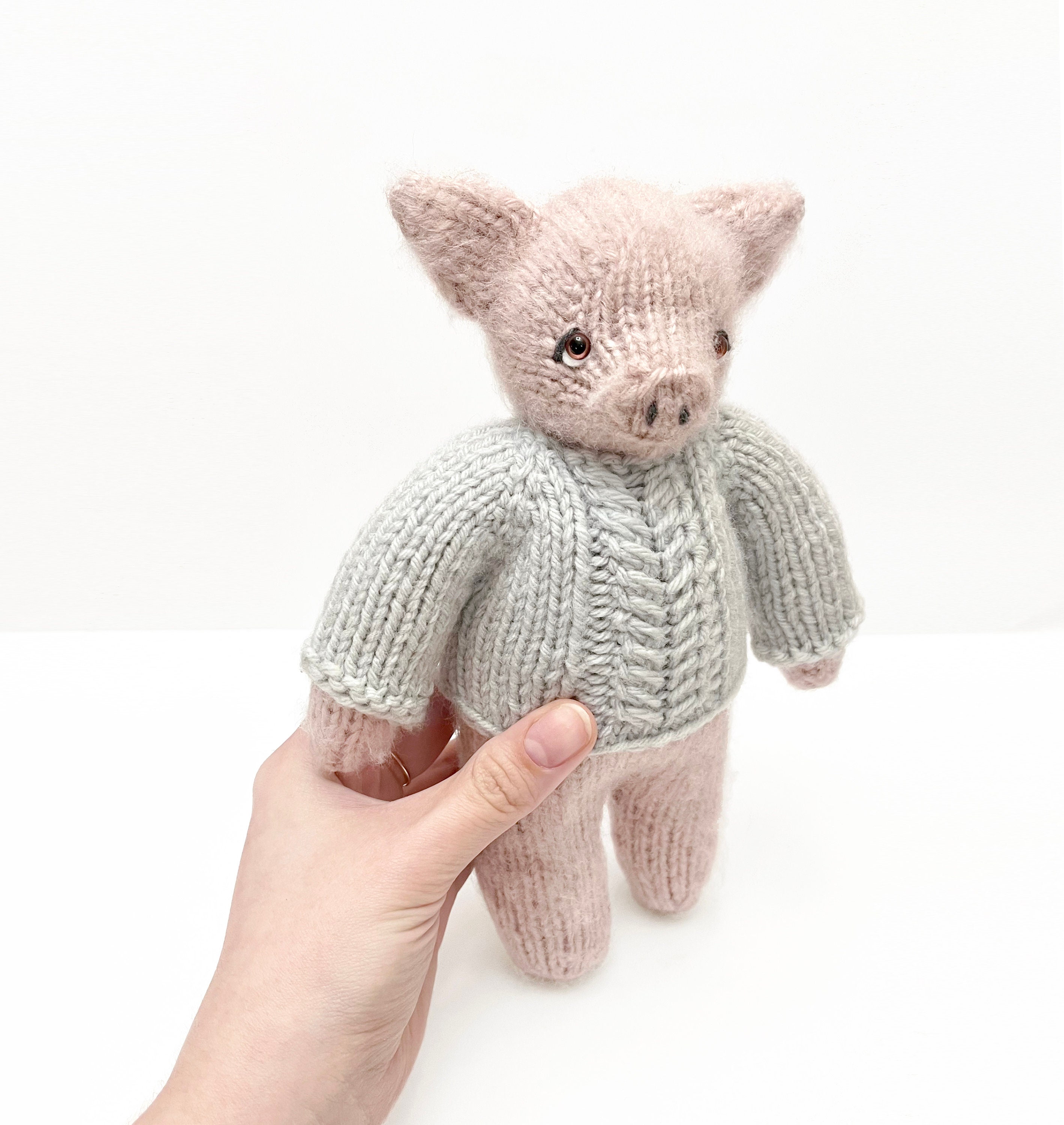 Knit Pig Pattern - Etsy