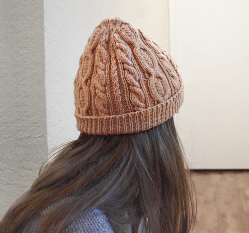 Ginger Cabled Hat PDF Pattern - Etsy