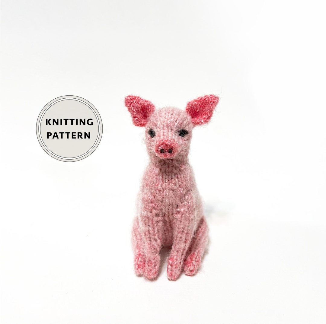 Pig Knitting Pattern - Etsy