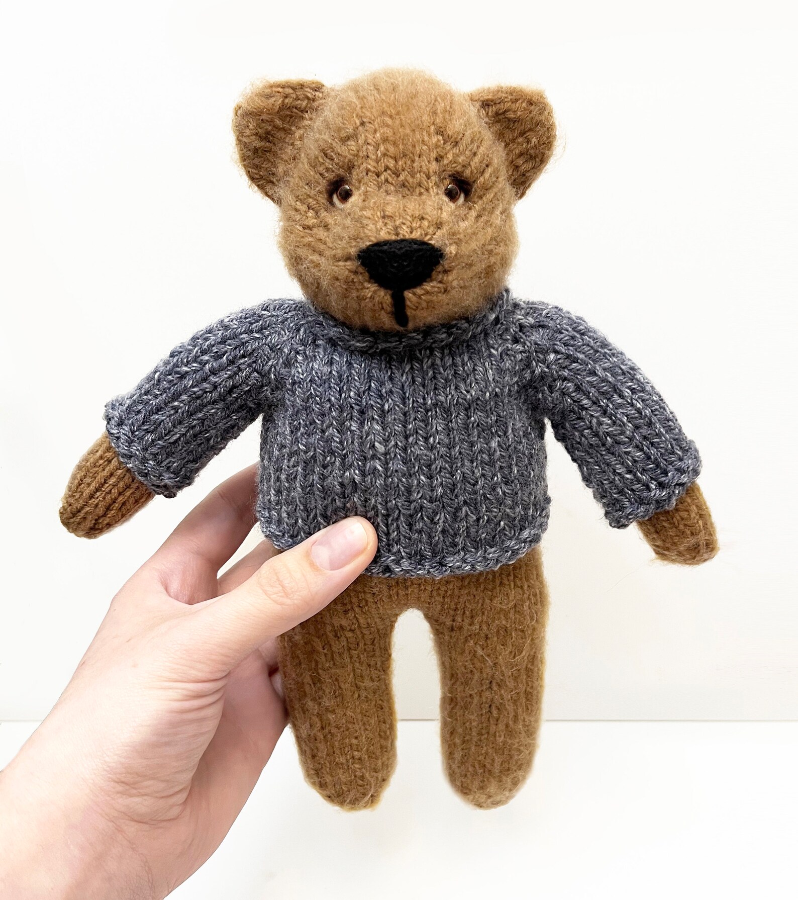 Knit Bear Pattern With Sweater - Etsy