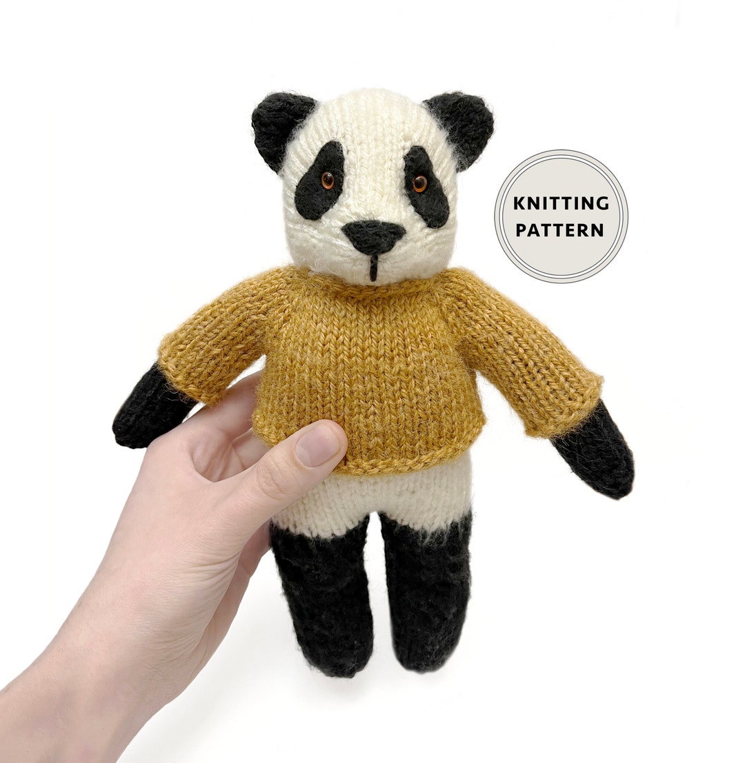 Knit Panda Pattern PDF Download - Etsy